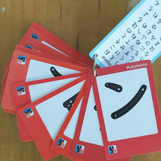 Jual FLASHCARD BAHASA JEPANG HURUF KATAKANA KODE 376 | Shopee Indonesia