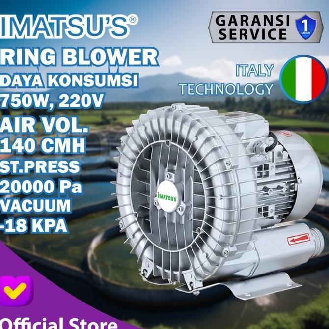 Jual HARGA DISC - Ring Blower 750W 220V RB-750/1-NB-JX Air Pump Blower ...