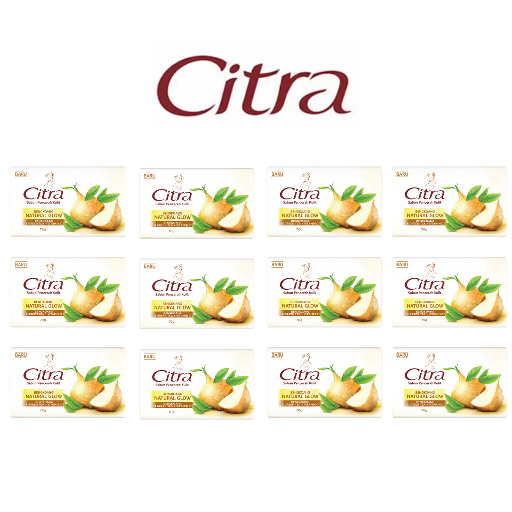 Jual [12 pcs] Citra Soap Bar Glow Series BENGKOANG NATURAL GLOW 70gr ...