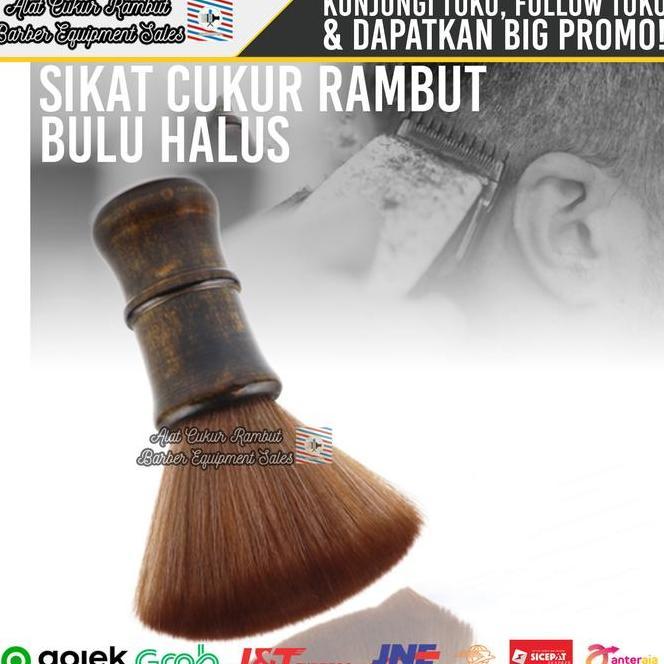 Jual Sikat Cukur Rambut Kuas Rambut Halus Sikat Barber Sisa Rambut ...
