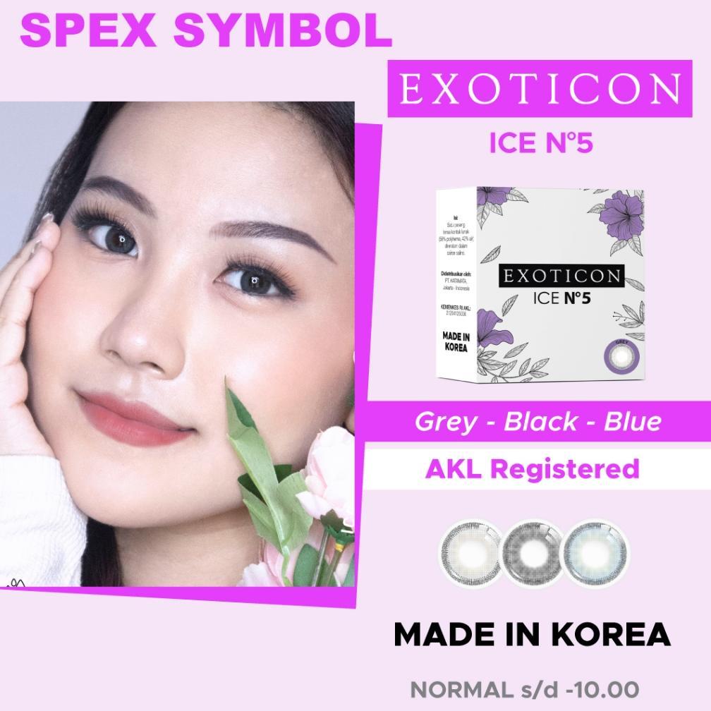 Jual Spex Symbol Softlens ICE N5 Varian Grey | Black | Blue By Exoticon ...
