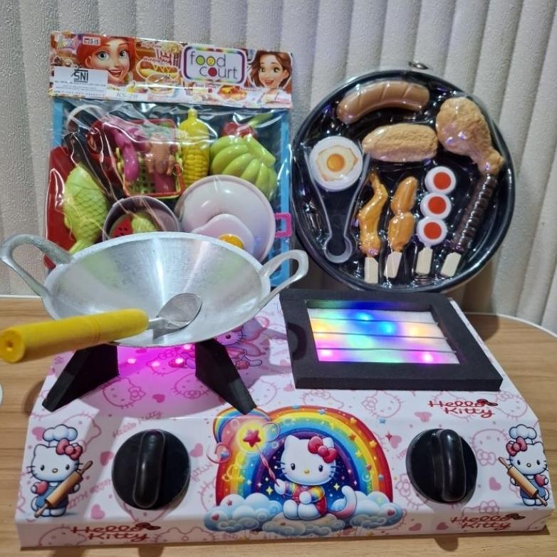 Jual Mainan Kompor Lampu Led Bisa Nyala Dengan Mainan Masak Masakan ...