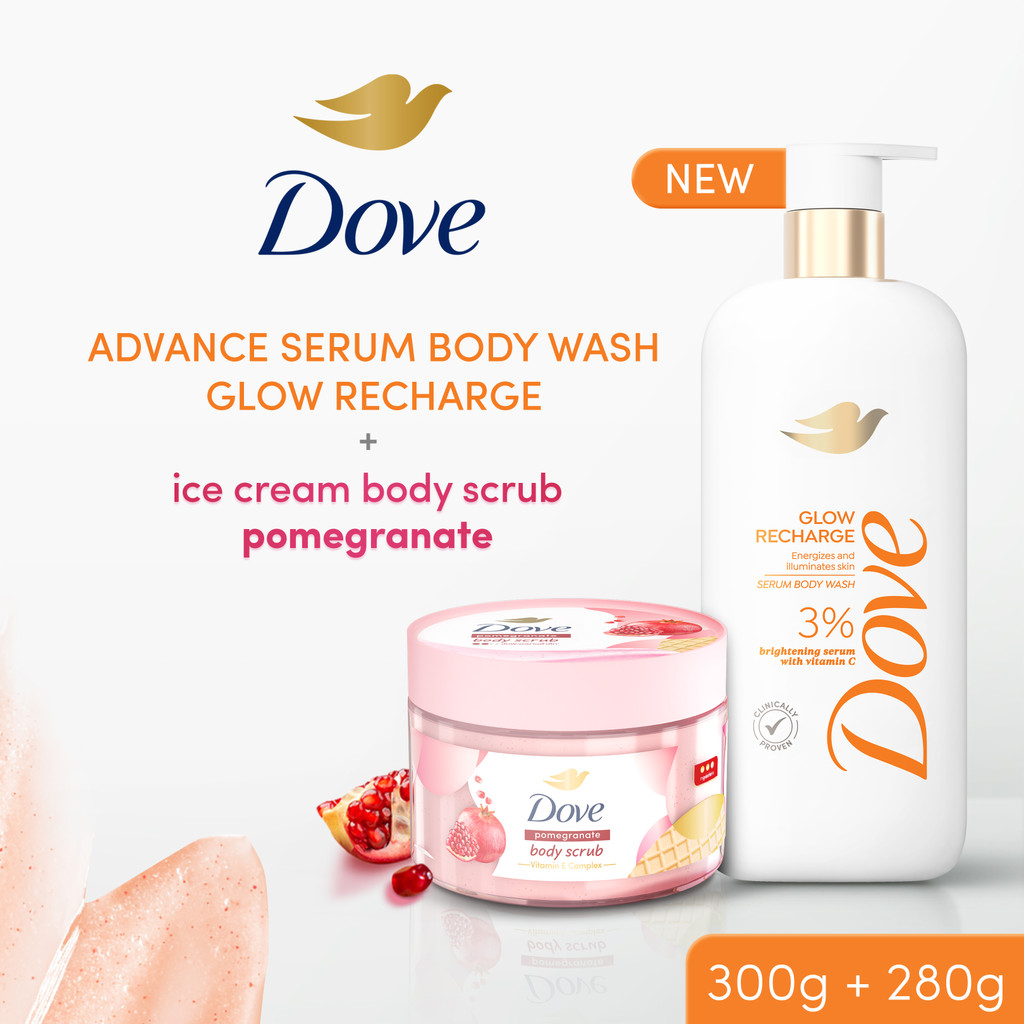 Jual [SPECIAL SET] Dove Advanced Serum Glow Recharge Body Wash - Sabun ...