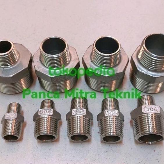 Jual 112 X 12 Inch Double Nepel Reducer Ss304 Hex Nepel Stainless ...