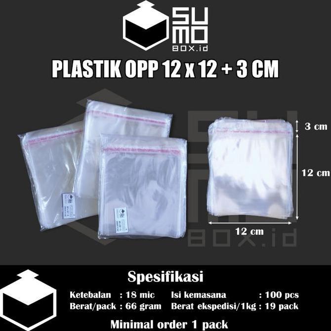 Jual Plastik OPP Roti Seal Lem 8x8 9x9 10x10 11x11 12x12 / Plastik ...