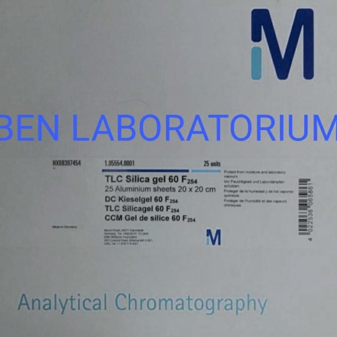 Jual MERCK PLAT TLC LEMPENG KLT SILICA GEL 20*20 CM PER LEMBAR ECERAN ...