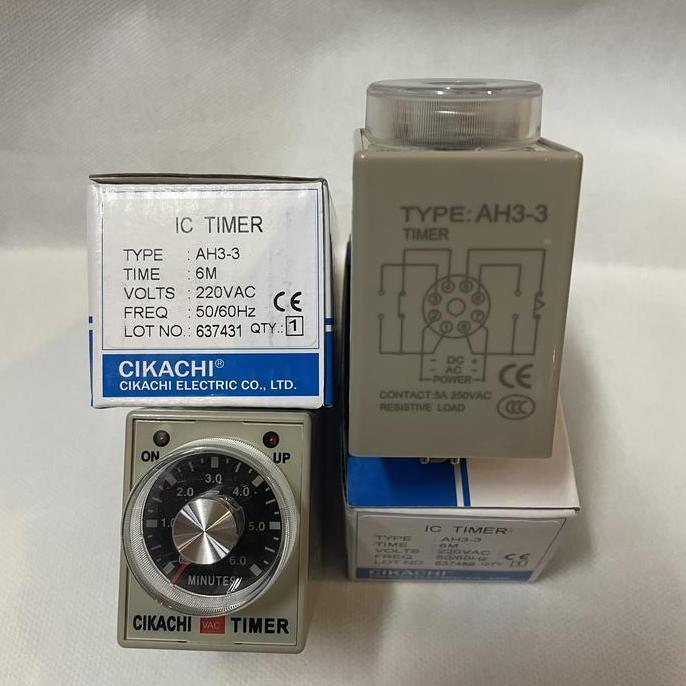 Jual CKC/CIKACHI TIMER AH3-3 (10S,30S,60S,3M,6M,30M,60M) | Shopee Indonesia