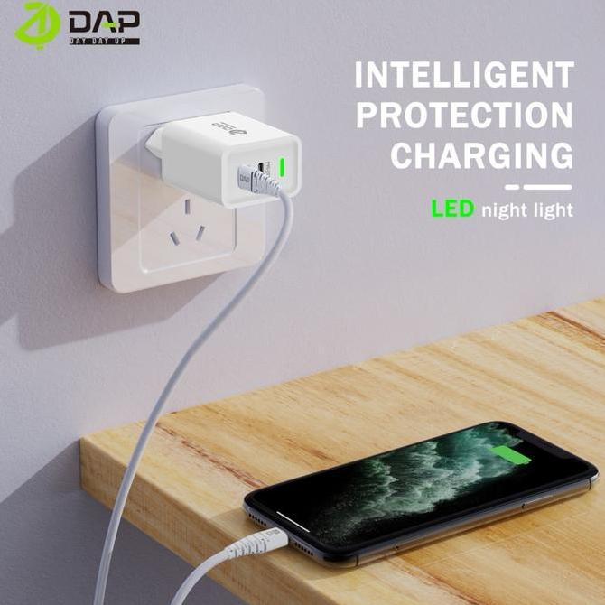 Jual DAP Charger Fast Charging PD 45 Watt Dual Output 3 Port Type C ...