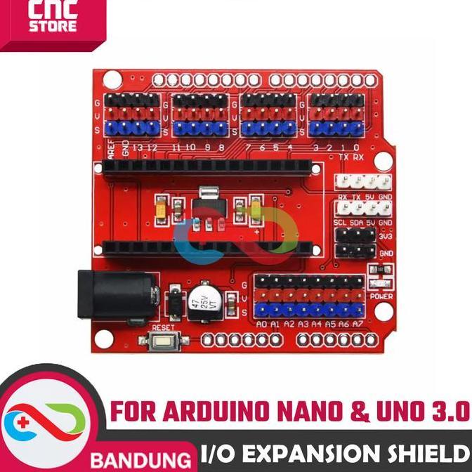 Jual [Cnc] I/O Ansion Shield Extension Board For Arduino Nano & Uno 3.0 ...