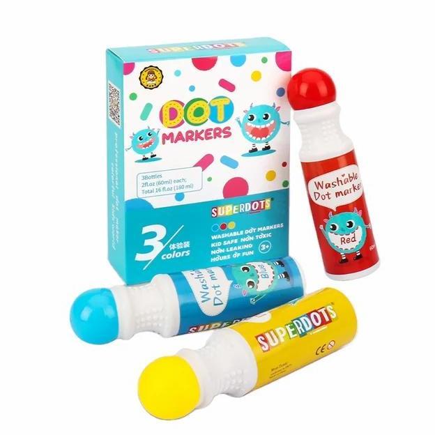 Jual Superdots Markers Spidol Dot Marker Anak Washable Non-Toxic (3Pcs ...