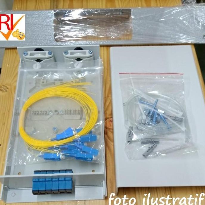 Jual BEBAS ONGKIR - OTB ODF Roset 6C SC Rack Wall Mount SET 6 Core ...