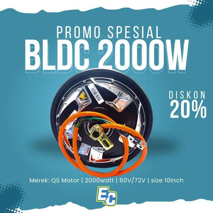 Jual Bldc Motor Listrik Qs Motor 2000Watt 10Inch | Shopee Indonesia