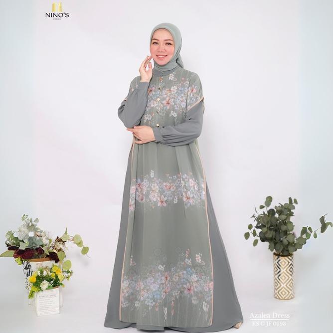 Jual Ninos Design Azalea Dress Yurizu Kafura Babydoll Gamis Motif Bunga ...