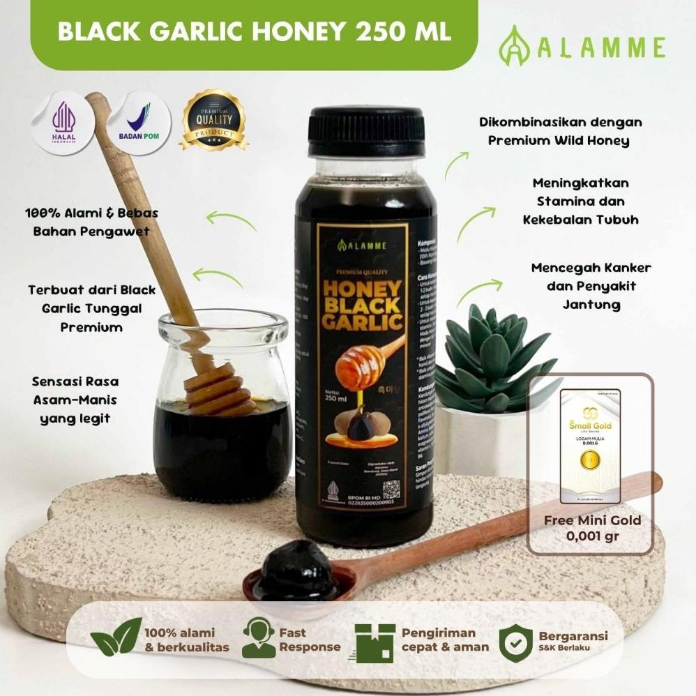 Jual Alamme Black Garlic Honey Madu Bawang Hitam Tunggal Lanang Premium ...