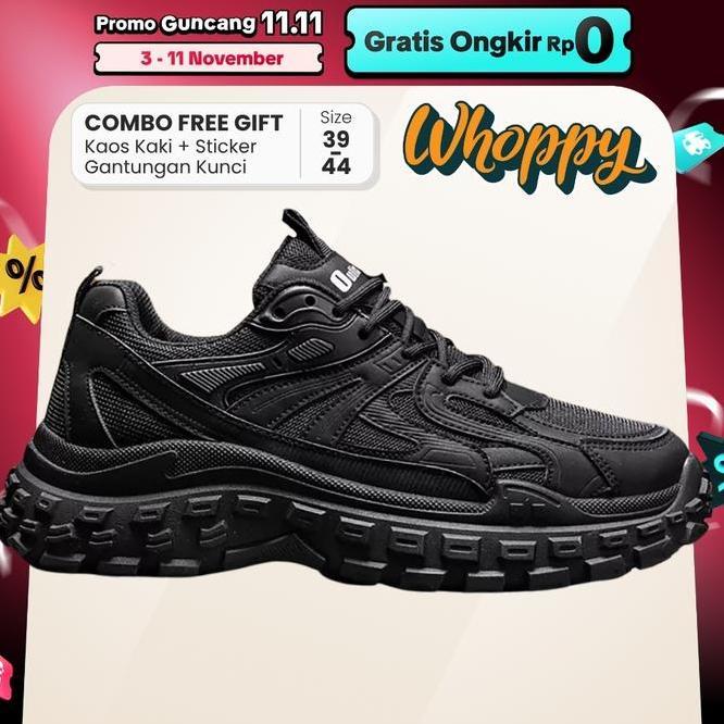 Jual Whoppy Frodo Sl29 Sepatu Sekolah Hitam Cowok Keren Outfit Sneakers ...