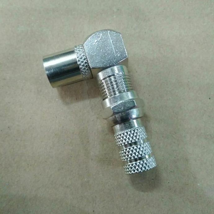 Jual Jack konektor Connector RF Anten Antenna besi model L RG-6 ...