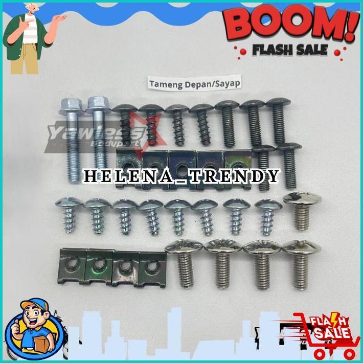 Jual BISA COD Baut Body Karisma Full Set / Baut Body Karisma 125 / Baut ...