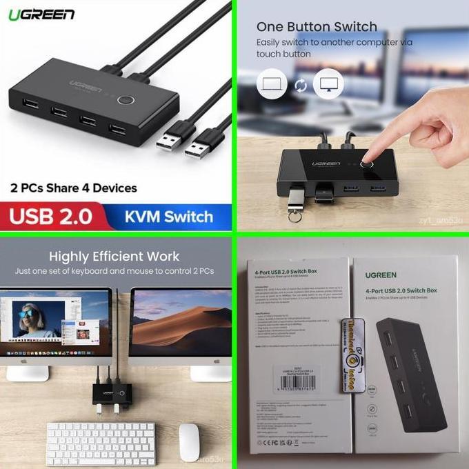 Jual HARGA DISC - Ugreen USB Switch Box Share Switcher 4USB 30767 ...