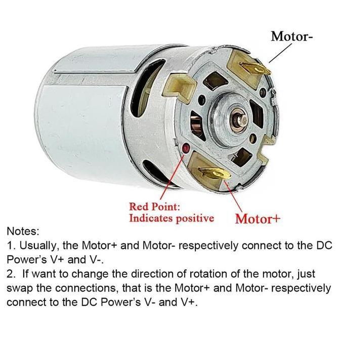 Jual Jld 12V/21V Motor Dinamo Dc Motor Rs-550 High Speed Pengganti Bor ...