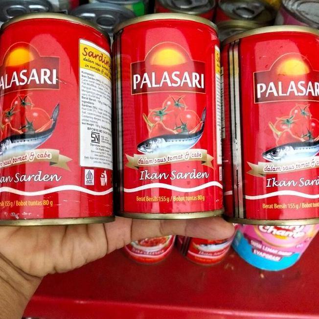 Jual Sarden Palasari Paket 3 155G X 3 Kaleng Saus Tomat Cabe Makanan ...