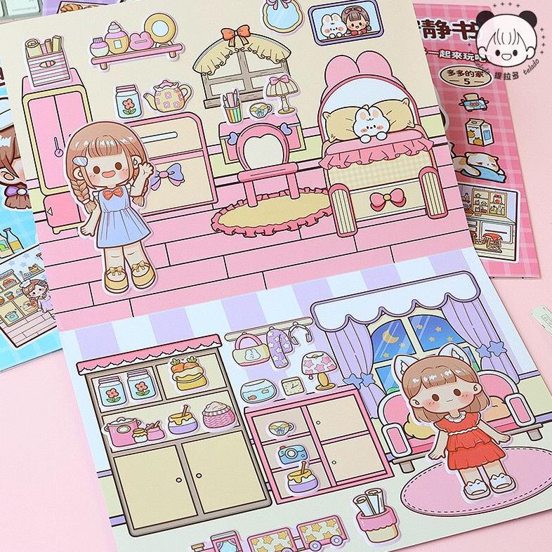 Jual Buku Stiker Quite Book Telado Dodojam Bubble Sticker 3D Home Diy ...