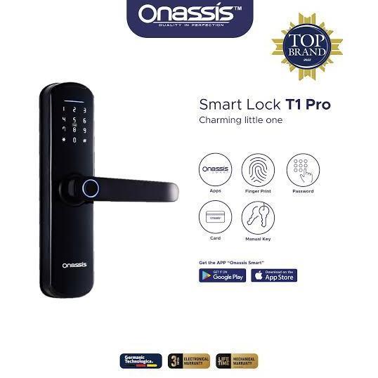 Jual Smart Door Lock Onassis T1 Pro / Kunci Pintu Digital Fingerprint ...