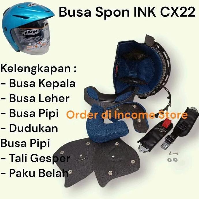 Jual ORIGINAL Busa Spon Helm INK Topi CX22 Busa Pipi CX 22 Tali Gesper ...