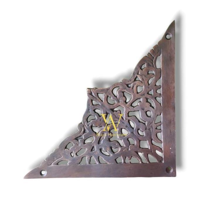 Jual Futnit- Sudut Siku Kuningan Antik Motif Ukir Ukuran 15 Cm 1 Pcs ...