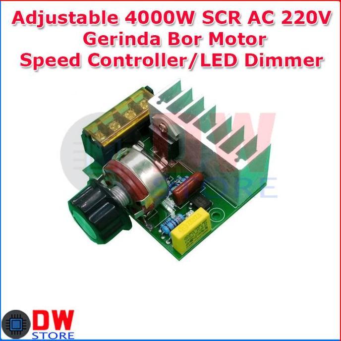 Jual Komplit- 4000W 4000 Watt Scr Motor Speed Controller / Lampu Led ...
