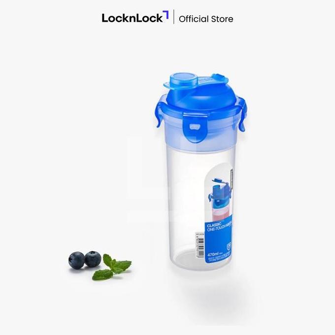 Jual LocknLock Botol Minum Botol Air Minum 470mL W/Mixer (One Touch ...
