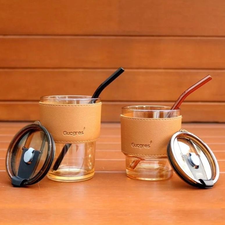Jual Gelas Tumblr Aesthetic + Box Gelas Gorgous Gelas Minum Kaca ...