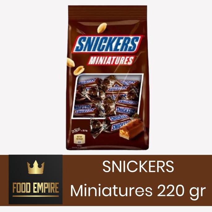 Jual SNICKERS Miniatures 220 gram - Cokelat Mini Snickers | Shopee ...
