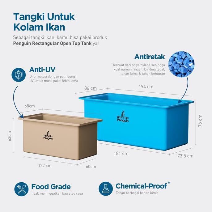 Jual Spesial Bak Terbuka / Bak Persegi / Rectangular Open Top Tank ...