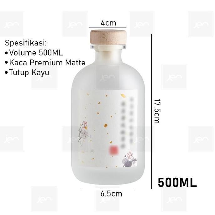 Jual Botol Kaca Matte Bulat Model Japanese Shochu Botol Kemasan 500ml ...