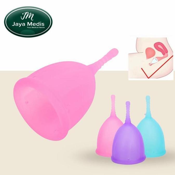 Jual Silicone Menstrual Cup Reusable Medical Period Moon Cup Small ...