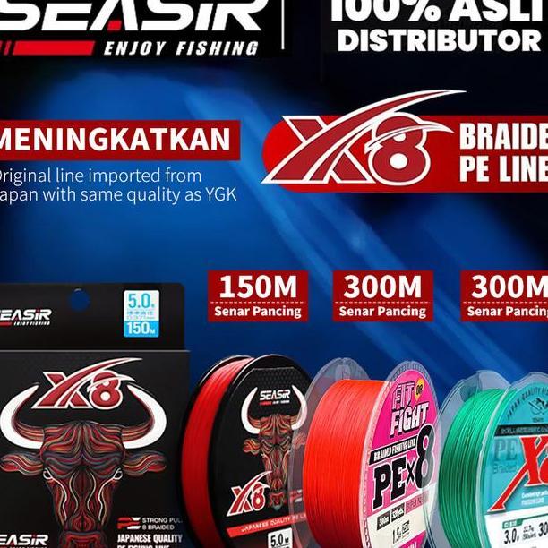 Jual Diperbarui Baru Seasir Redbull Pe X8 Senar Pancing 150 Meter 300 ...