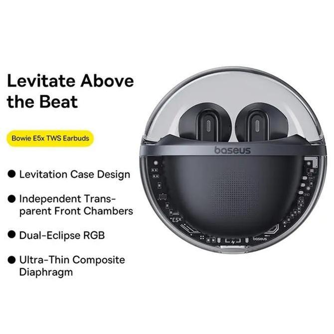 Jual Baseus TWS Bowie E5x Bluetooth Earbuds RGB Original | Shopee Indonesia