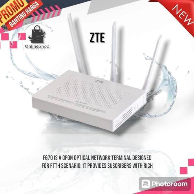 Jual ZTE Router wifi Model ZXA10 F660 | ZXHN F670 ONT GPON Original ...