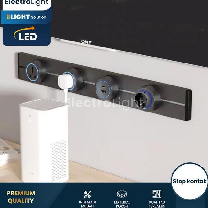 Jual Stop Power Outlet Kepala Soet Listrik 220V Ern Minimalis Usb Tipe ...