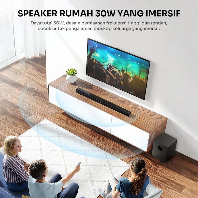 Jual ROBOT Speaker Soundbar TV Subwoofer Home Theater 30W Bluetooth 5.4 ...