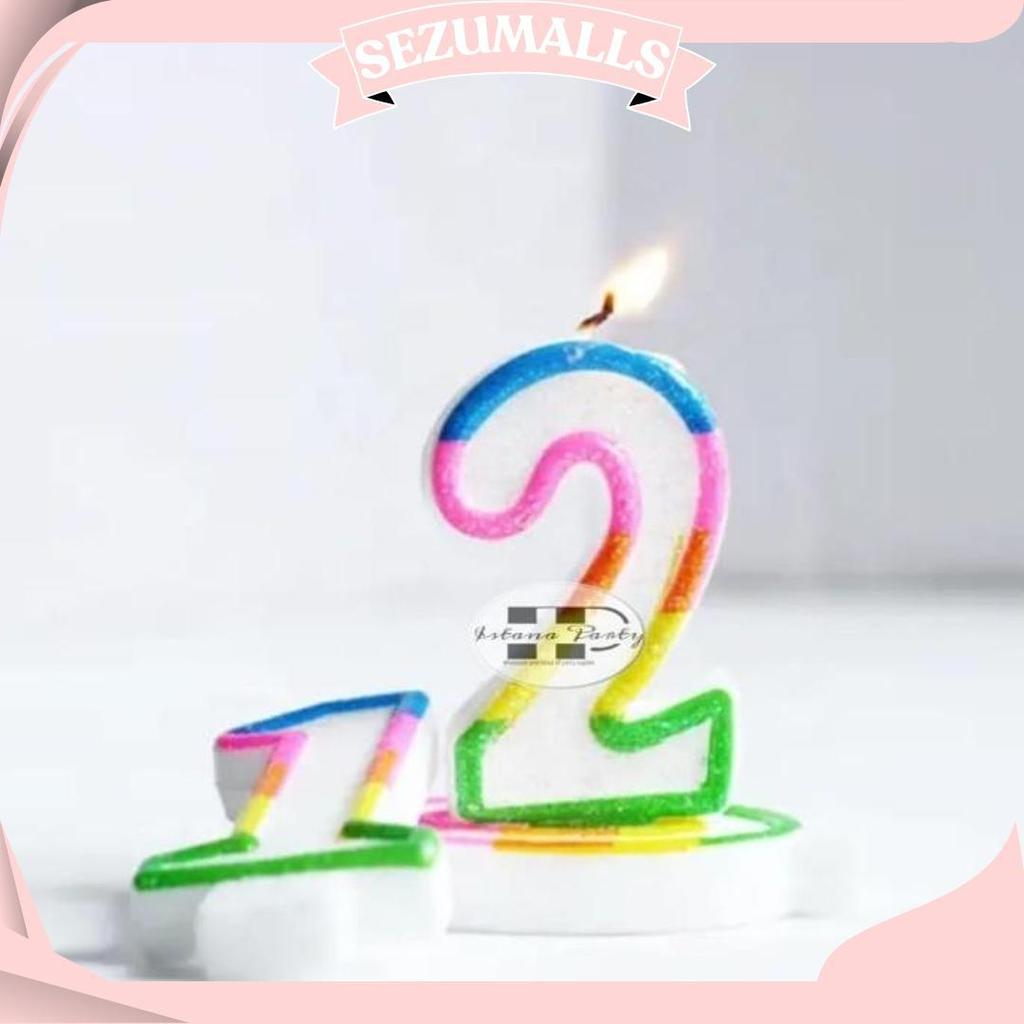 Jual Lilin Angka Ulang Tahun / Lilin Ulang Tahun Angka Rainbow Ip Ori ...