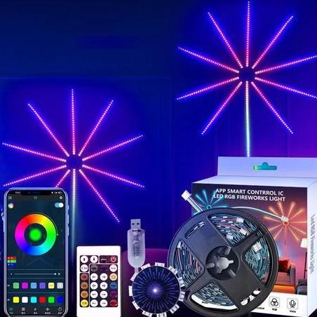 Jual Lampu APP Smart LED Strip RGB 5050 Firework/Kembang Api DC 5v USB ...