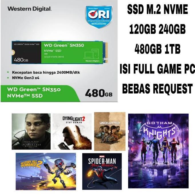 Jual Western Digital SSD M.2 NVME 1TB WD Green SN350 Original Garansi 2 ...