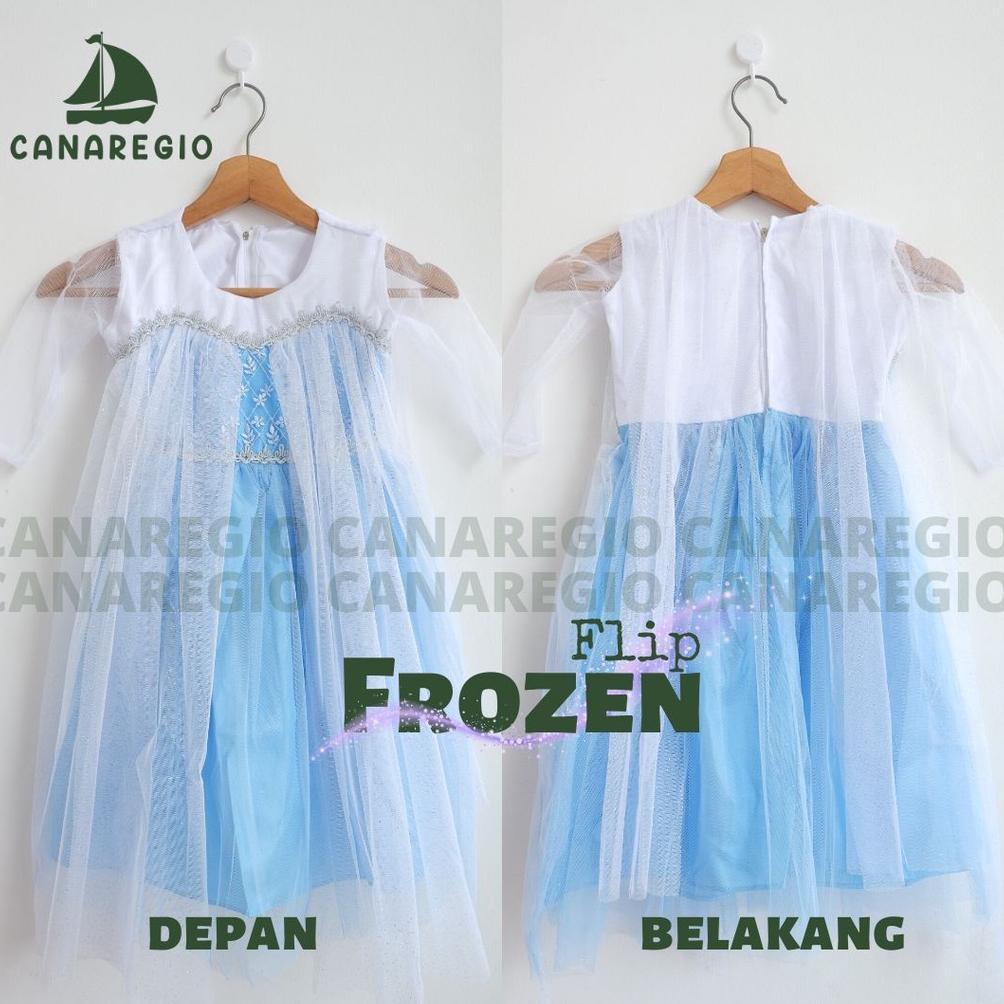 Jual FLIP FROZEN BAJU FROZEN ANAK PEREMPUAN DRESS ANAK PEREMPUAN ...