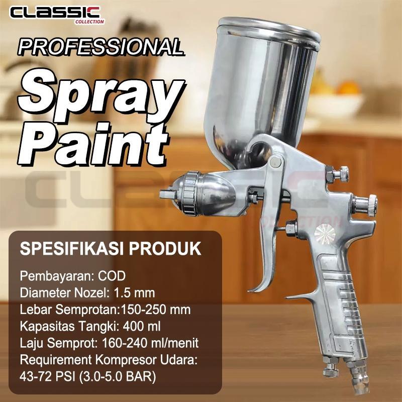 Jual Spray Gun /400Ml 1.0Mm/Car Spray Gun For Paint Pistol Airbrush ...