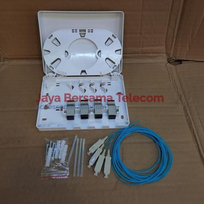 Jual Roset FO 4 Core SC-SC Multimode OM3 Komplit Pigtail+Adapter ...