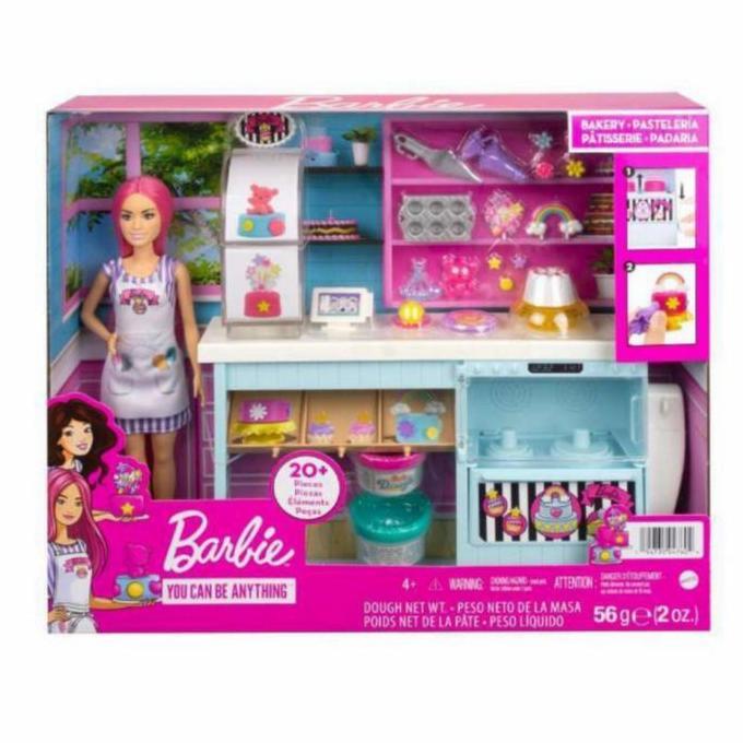 Jual Mainan Boneka Red Hair Barbie Bakery Pasteleria Playset W Clay ...