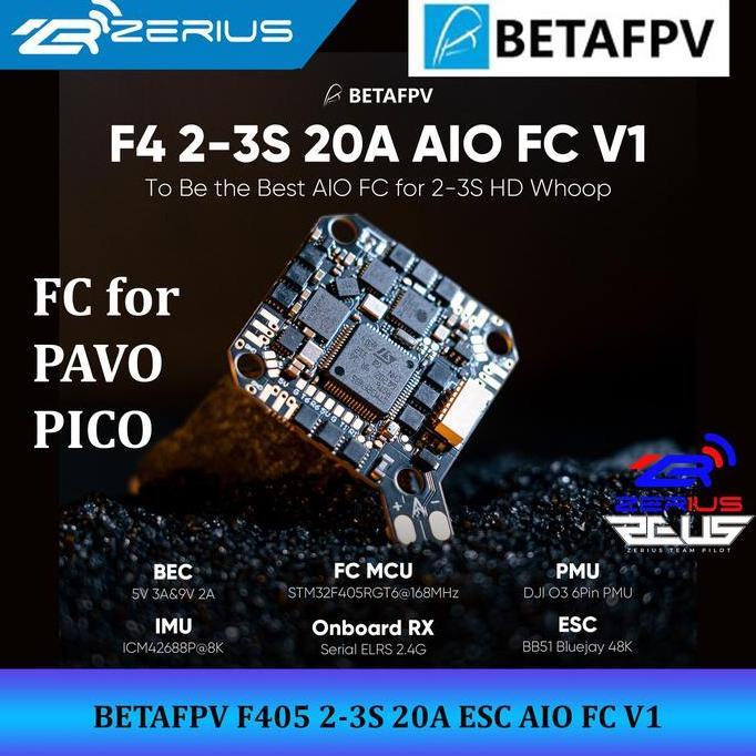 Jual BETAFPV F405 2-3S 20A ESC AIO for Pavo Pico ELRS Flight Controller ...