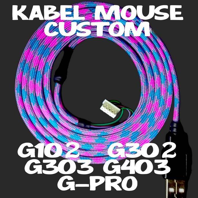 Jual Kabel Mouse Logitech g102 g203 g302 g303 g403 g502 g-pro Custom ...