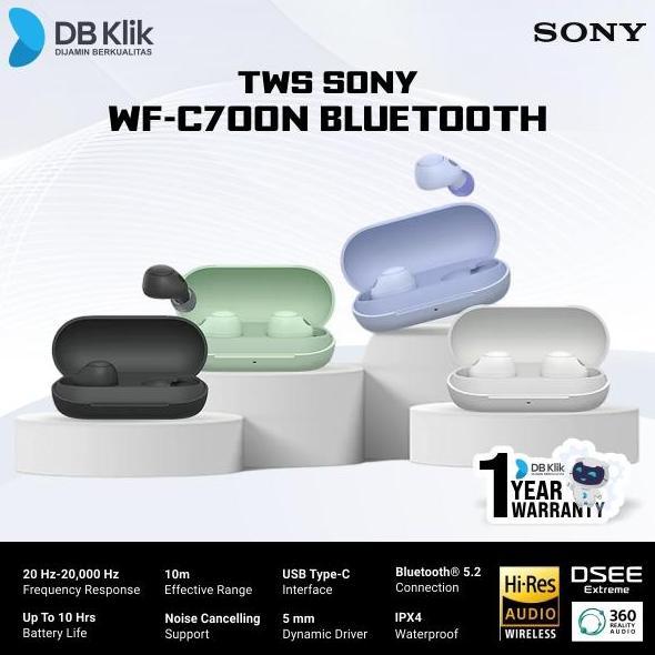 Jual Promo TWS SONY WF-C700N Bluetooth Noise Cancelling IPX4 - Earphone ...